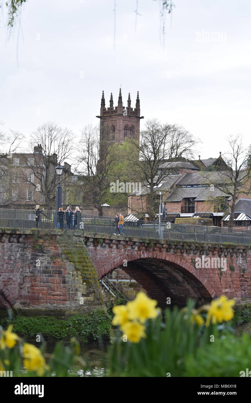 Chester's Old Dee bridge Stock Photo - Alamy