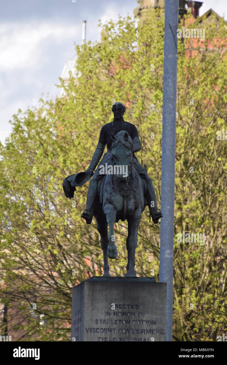 Chester's Equestrian Statue of Viscount Combermere Stock Photo - Alamy