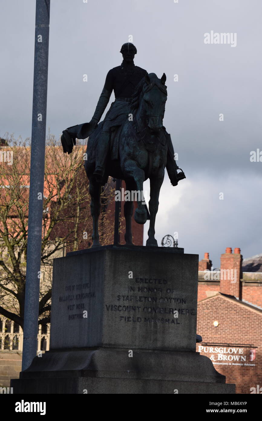 Chester's Equestrian Statue of Viscount Combermere Stock Photo - Alamy