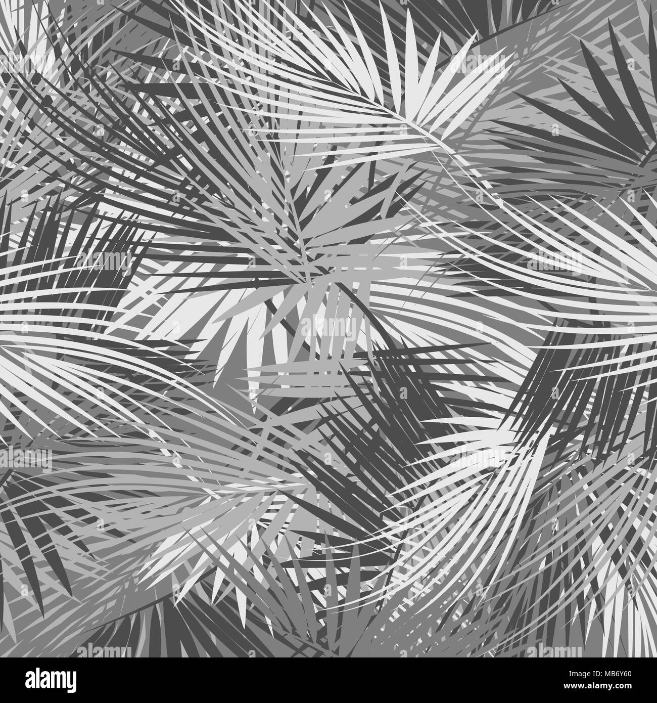 Palm tree branches on abstract background. Vector illustration Stock ...