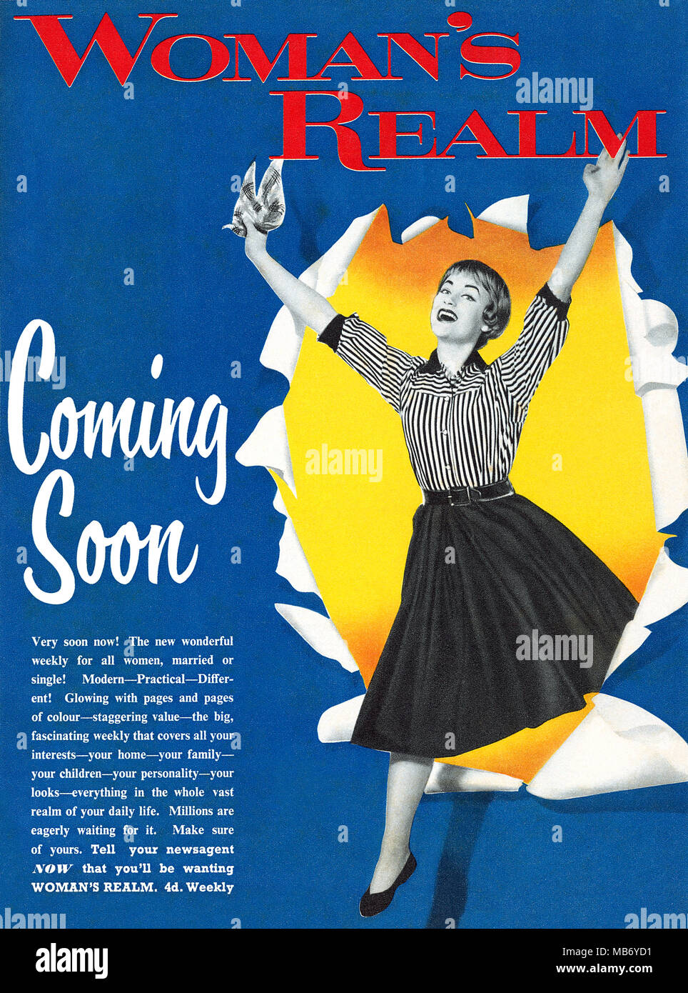 1950s magazine ad hi-res stock photography and images - Alamy