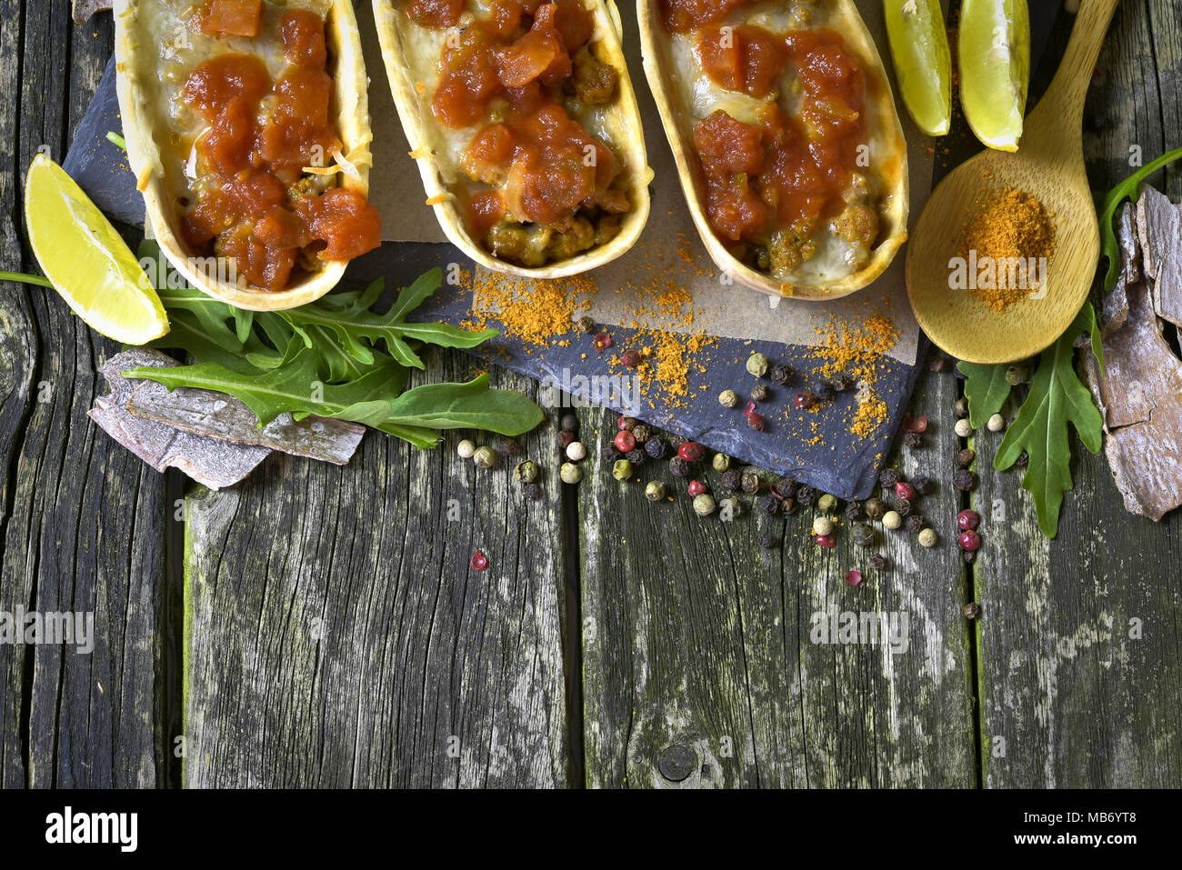 Mexican food - delicious taco shells with ground beef and home made ...