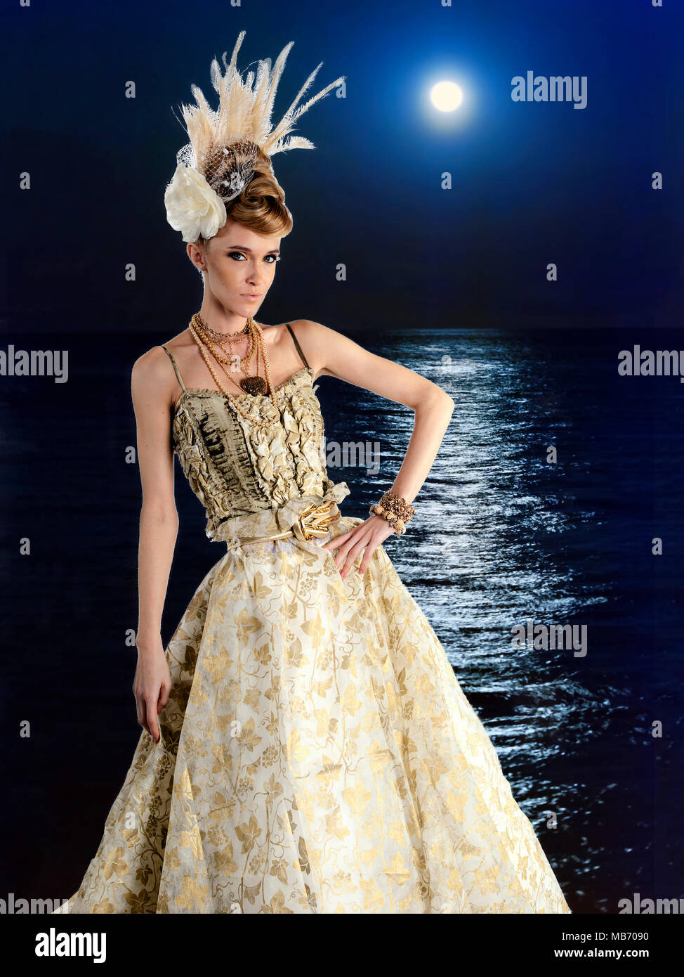 Moon woman water hi-res stock photography and images - Alamy