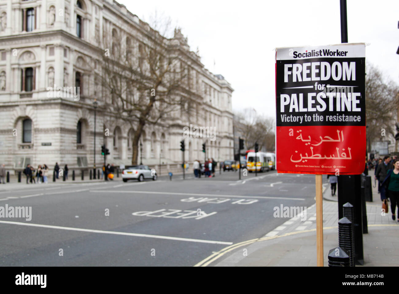 Freedom for Palestine sign at the Protest for Gaza Stock Photo - Alamy