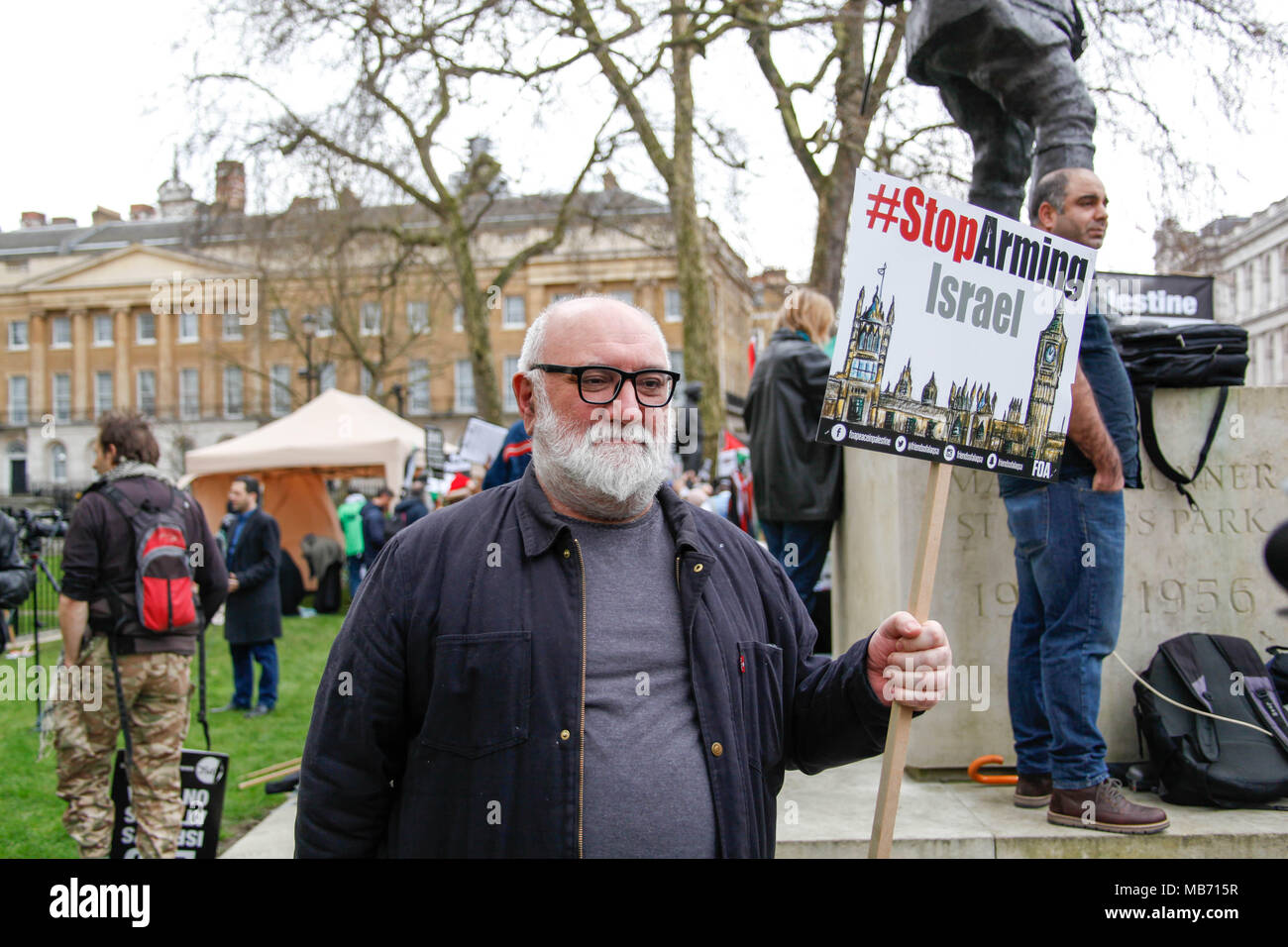 Actor Alexei Sayle at the Protest for Gaza Stock Photo - Alamy