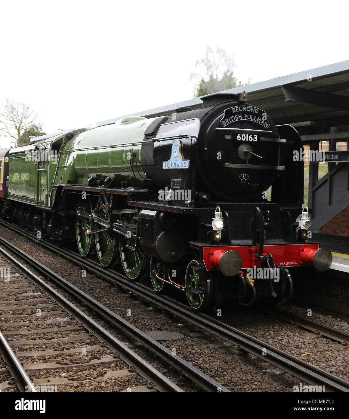 England, UK. 7th April 2018. 60163 Tornado is a main line coal-fired ...