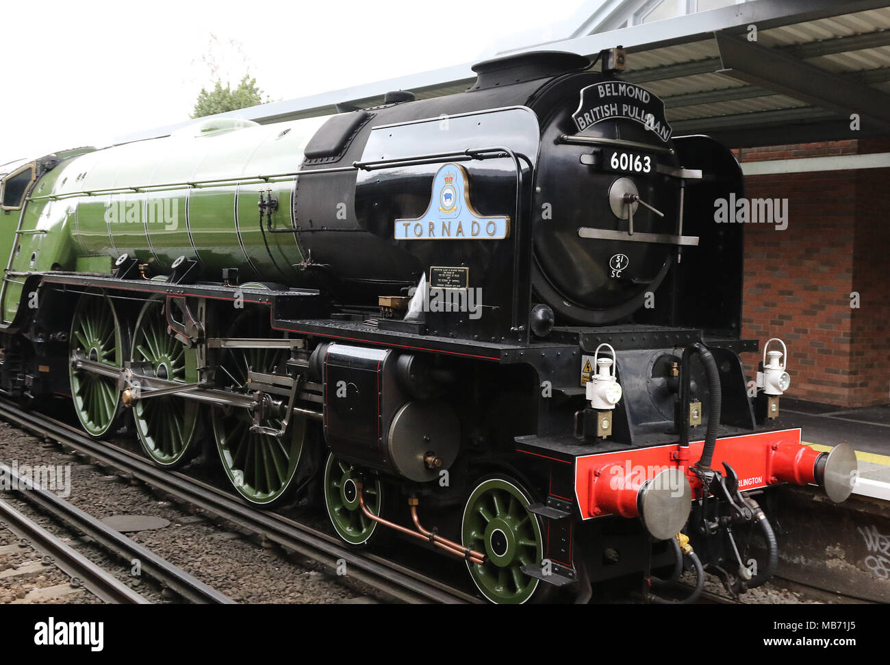 England, UK. 7th April 2018. 60163 Tornado is a main line coal-fired ...
