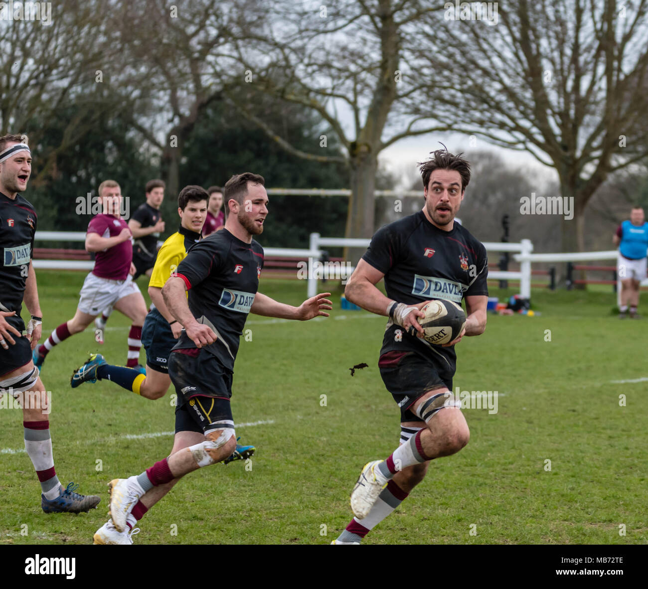Brentwood, Essex 7th April 2018 Brentwood RFC 1st XV (92) vs Ruislip ...