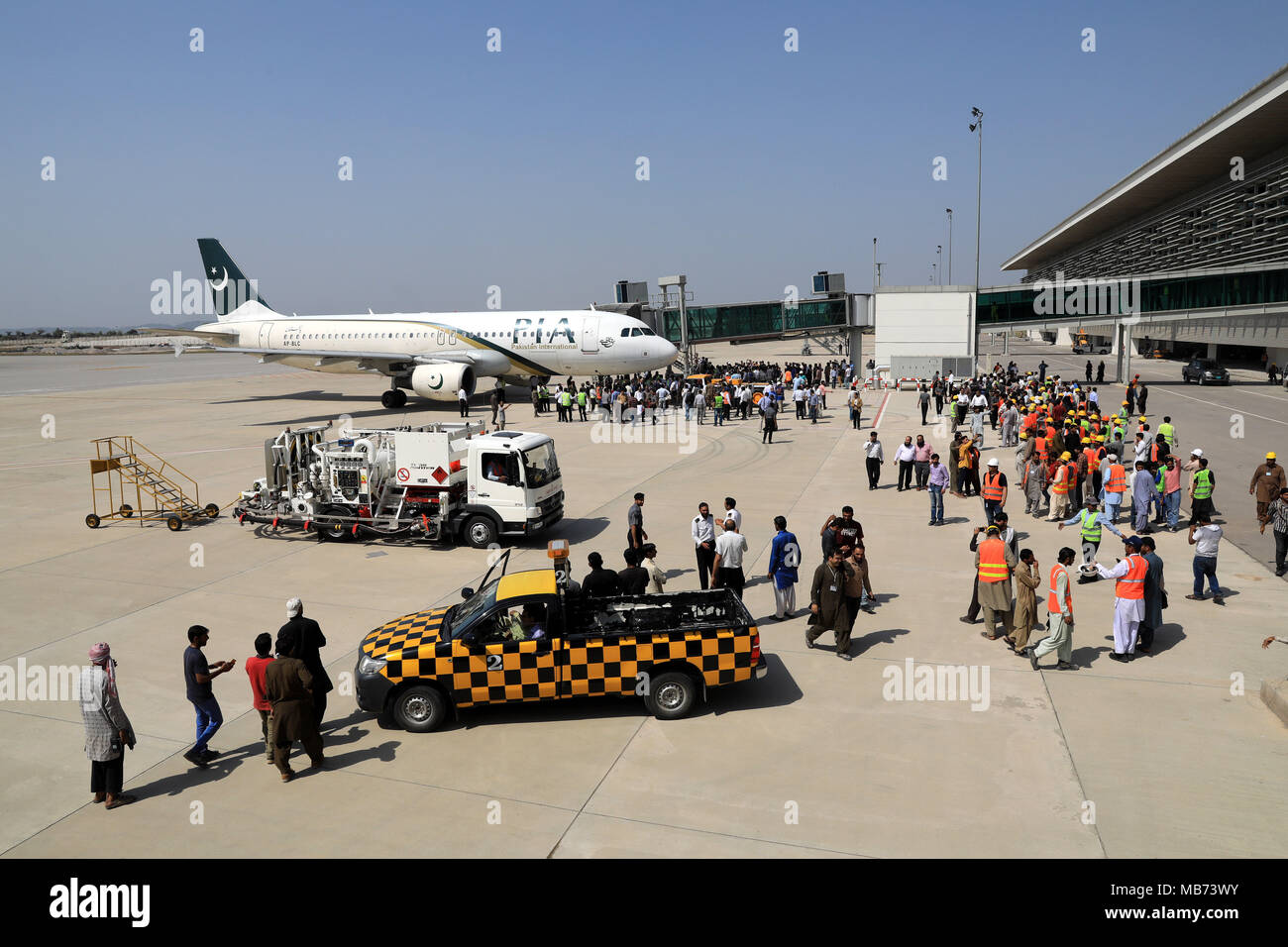 Islamabad. 7th Apr, 2018. A Pakistan International Airlines (PIA ...