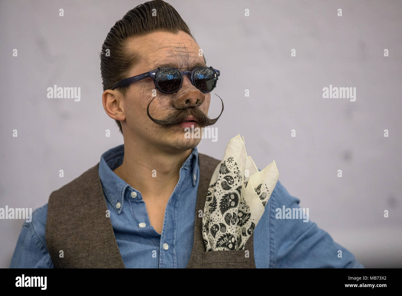 Moscow, Russia. 7th April, 2018. The 6th Annual Russian Beard ...