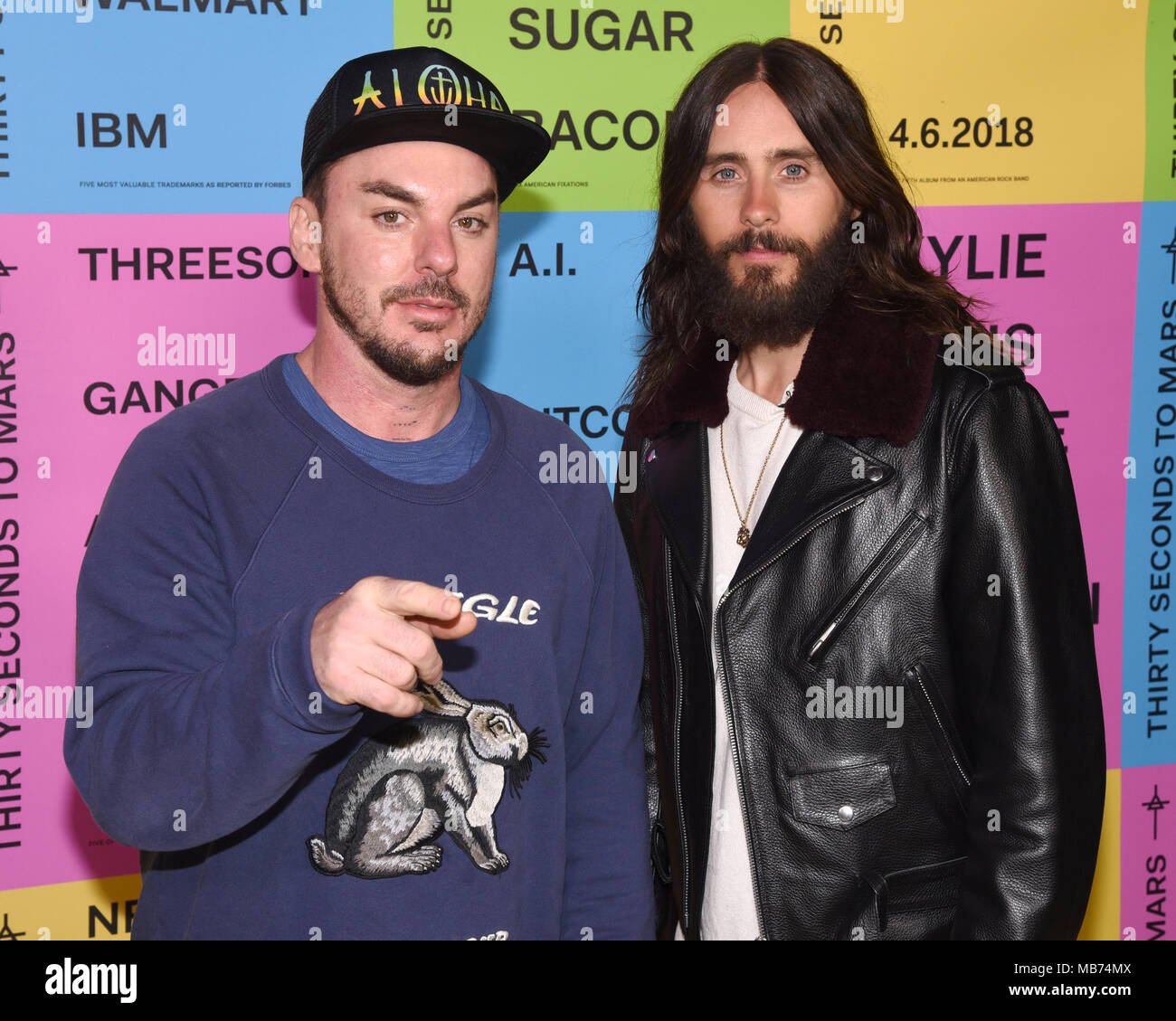 Los Angeles, USA. 06th Apr, 2018. Shannon Leto and Jared Leto attends ...