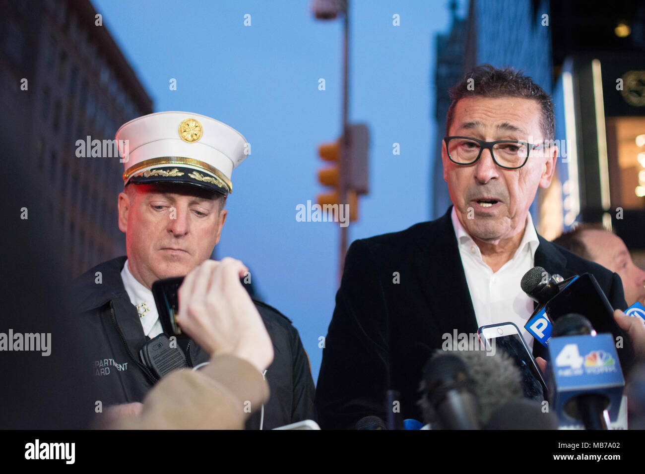 New York, New York, USA. 7th Apr, 2018. FDNY Chief of Department JAMES ...