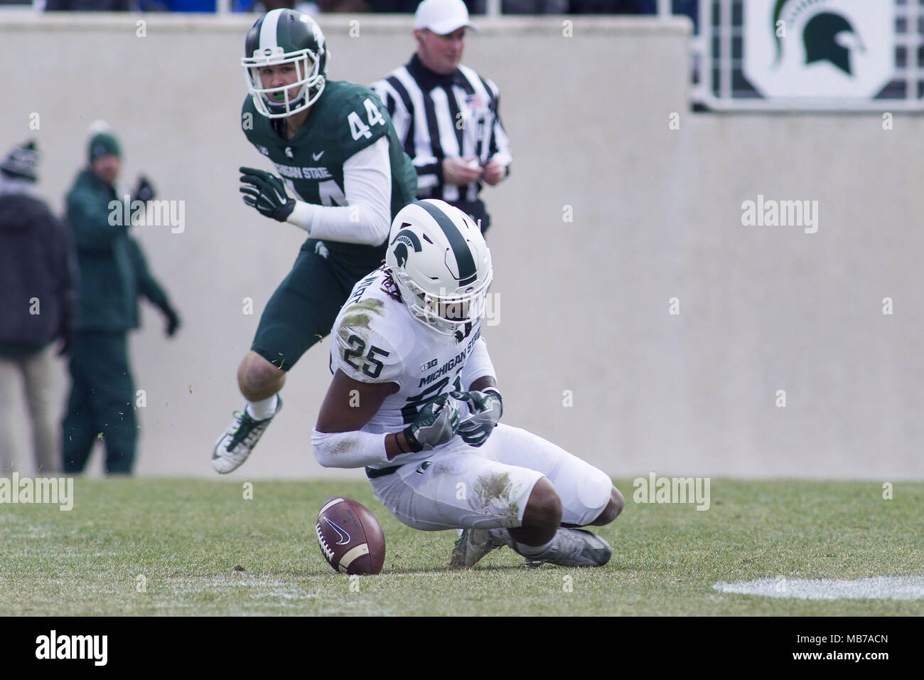 East Lansing, Michigan, USA. 20th Dec, 2017. Michigan State WR DARRELL ...