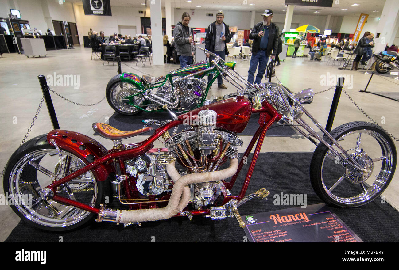 Toronto, Canada. 7th Apr, 2018. People visit the 2018 Toronto ...
