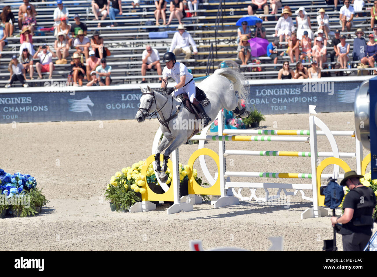 MIAMI BEACH, FL - APRIL 06: World Class Riders from around the globe ...