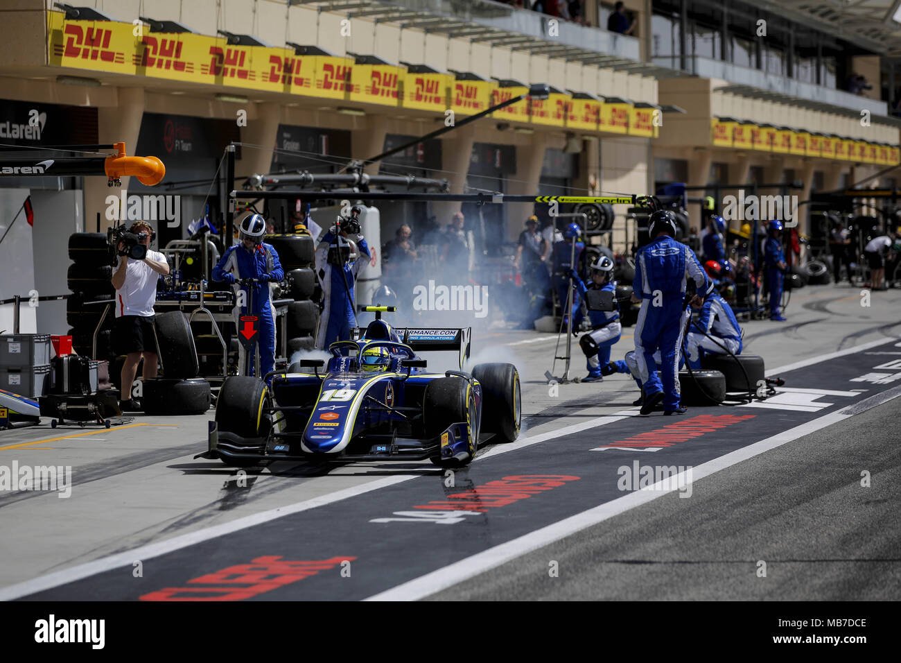 Sakhir, Kingdom of Bahrain. 7th Apr, 2018. LANDO NORRIS of Great ...