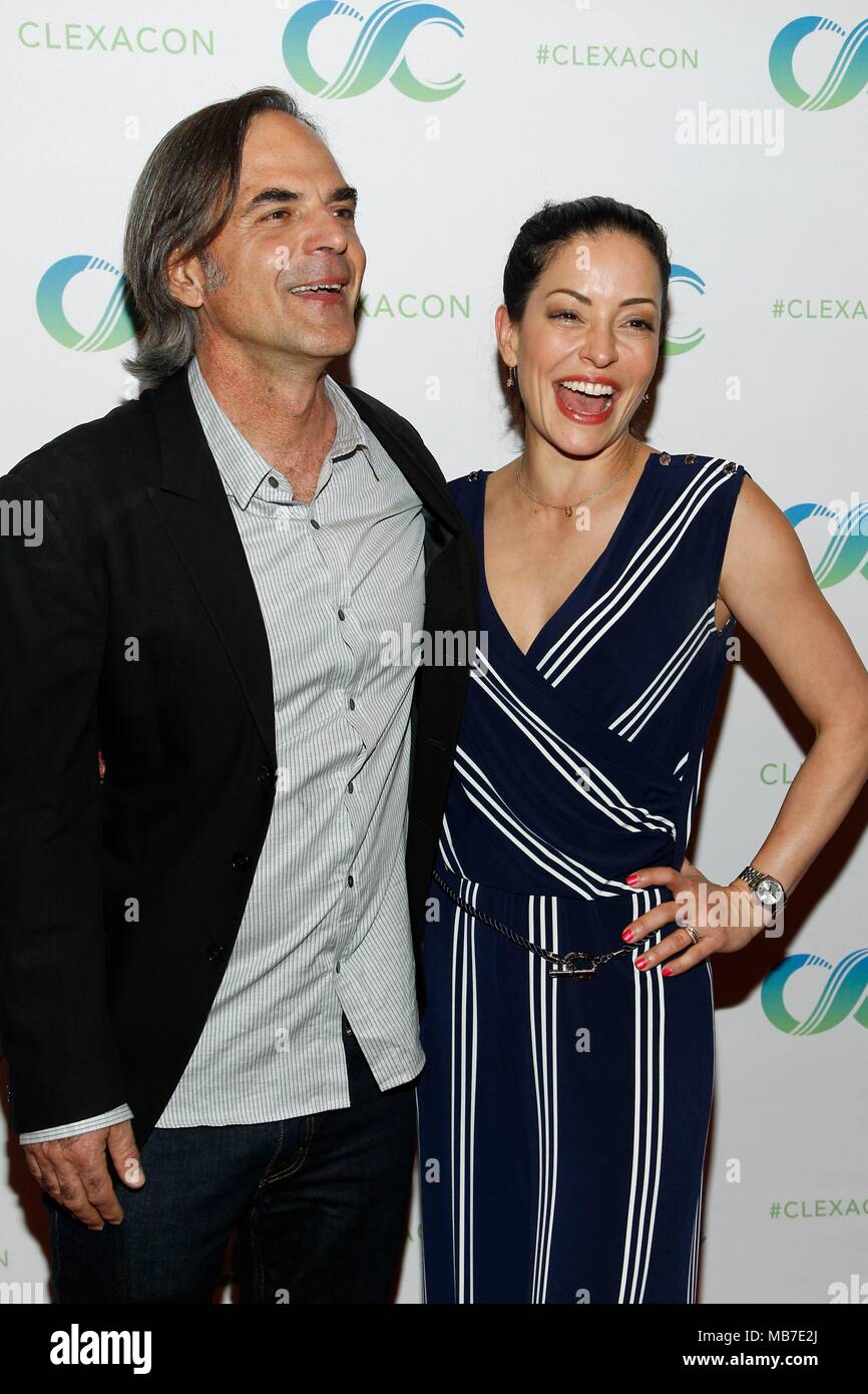 Las Vegas, NV, USA. 7th Apr, 2018. Vince Calandra, Emmanuelle Vaugier ...