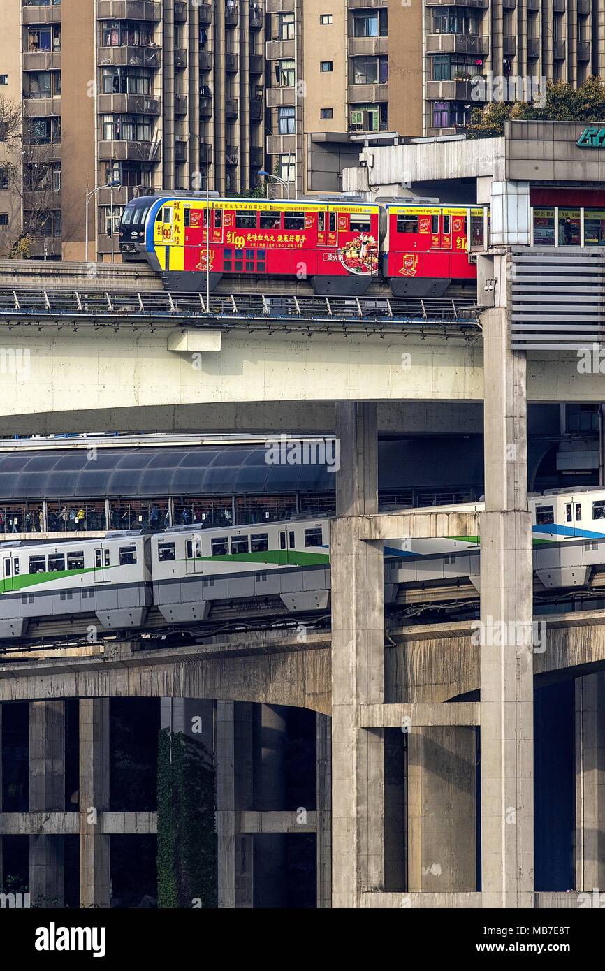 Chongqing light rail hi-res stock photography and images - Alamy