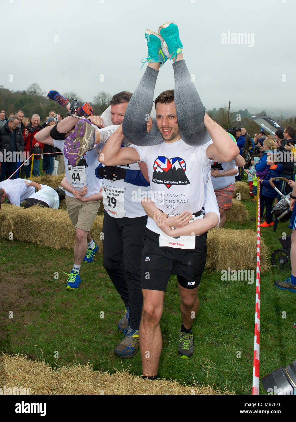 Wife carrying contest hi-res stock photography and images - Alamy