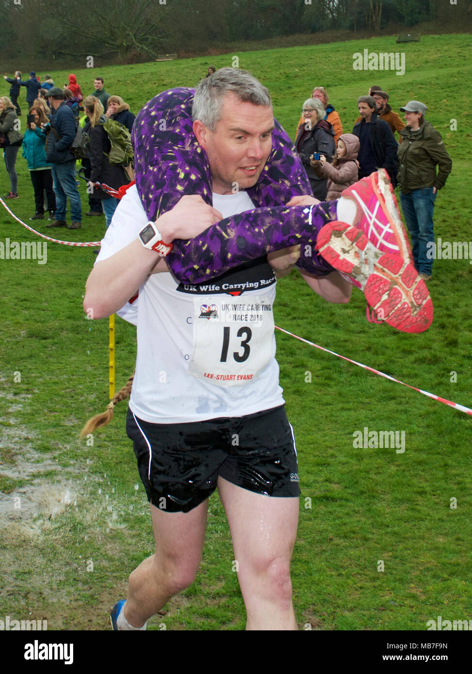 Wife carrying contest hi-res stock photography and images - Alamy
