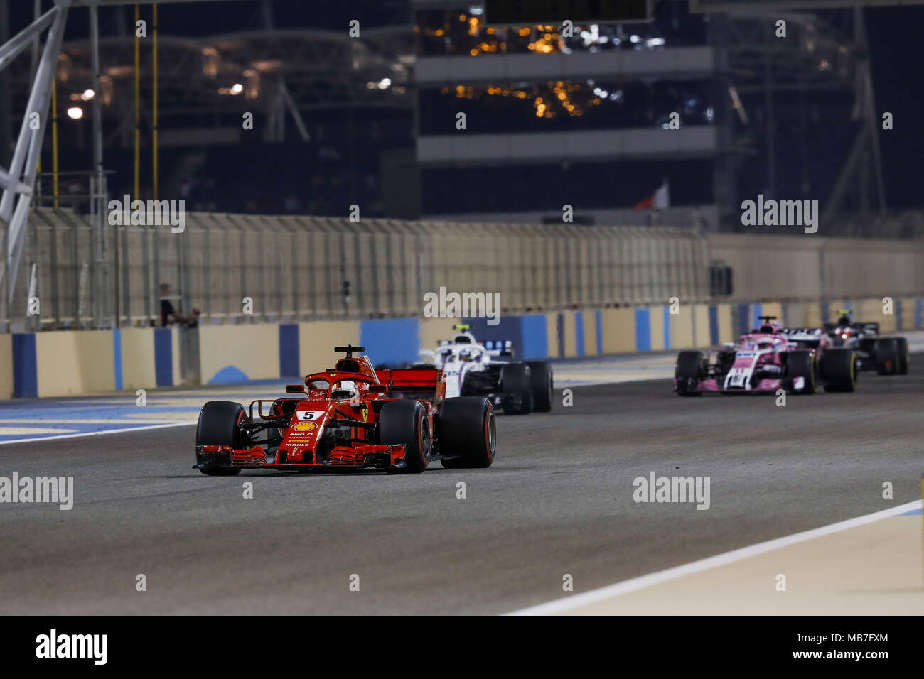 VETTEL Sebastian (ger), Scuderia Ferrari SF71H, action during 2018 ...