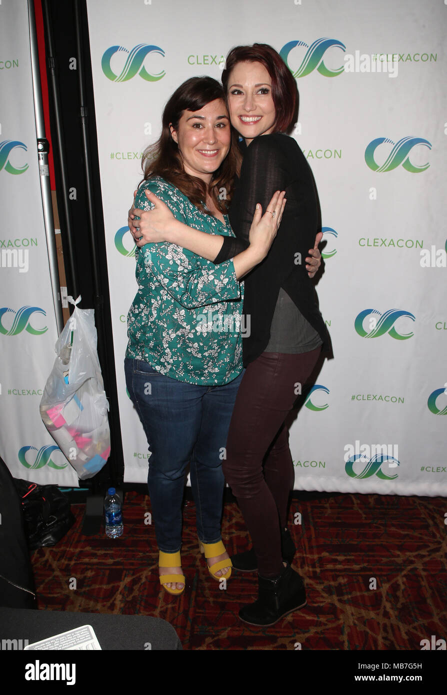 LAS VEGAS, NV - APRIL 7: Emily Andras, Chyler Leigh, at the 2018 ...