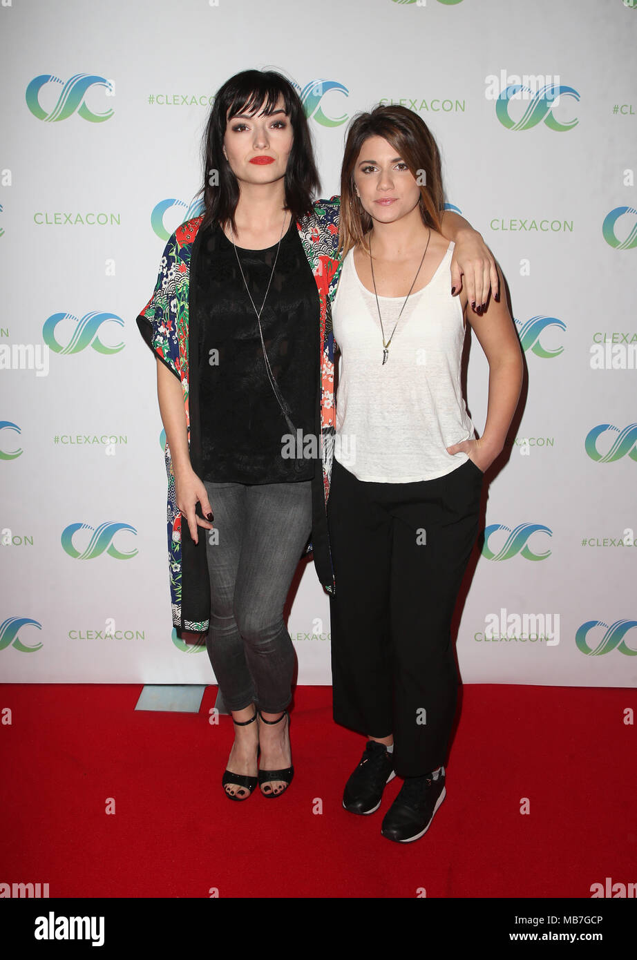 LAS VEGAS, NV - APRIL 7: Natasha Negovanlis, Elise Bauman, at the 2018 ...