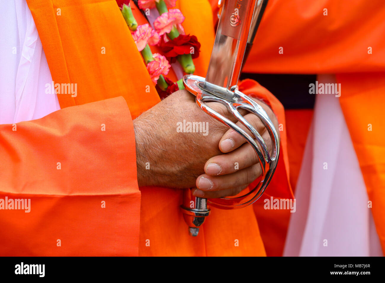 Khalsa with flags hi-res stock photography and images - Alamy