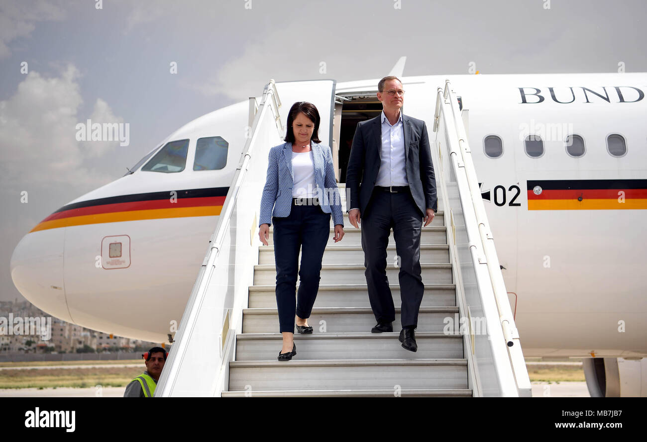 Amman, Jordan. 08 April 2018 Jordan, Amman: President of the German ...