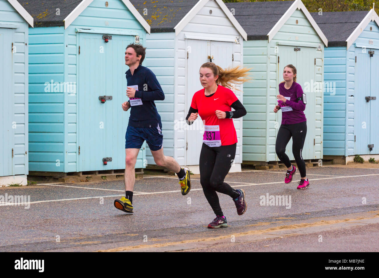 Bournemouth, Dorset, UK 8th April 2018. Runners take part in the 36th ...
