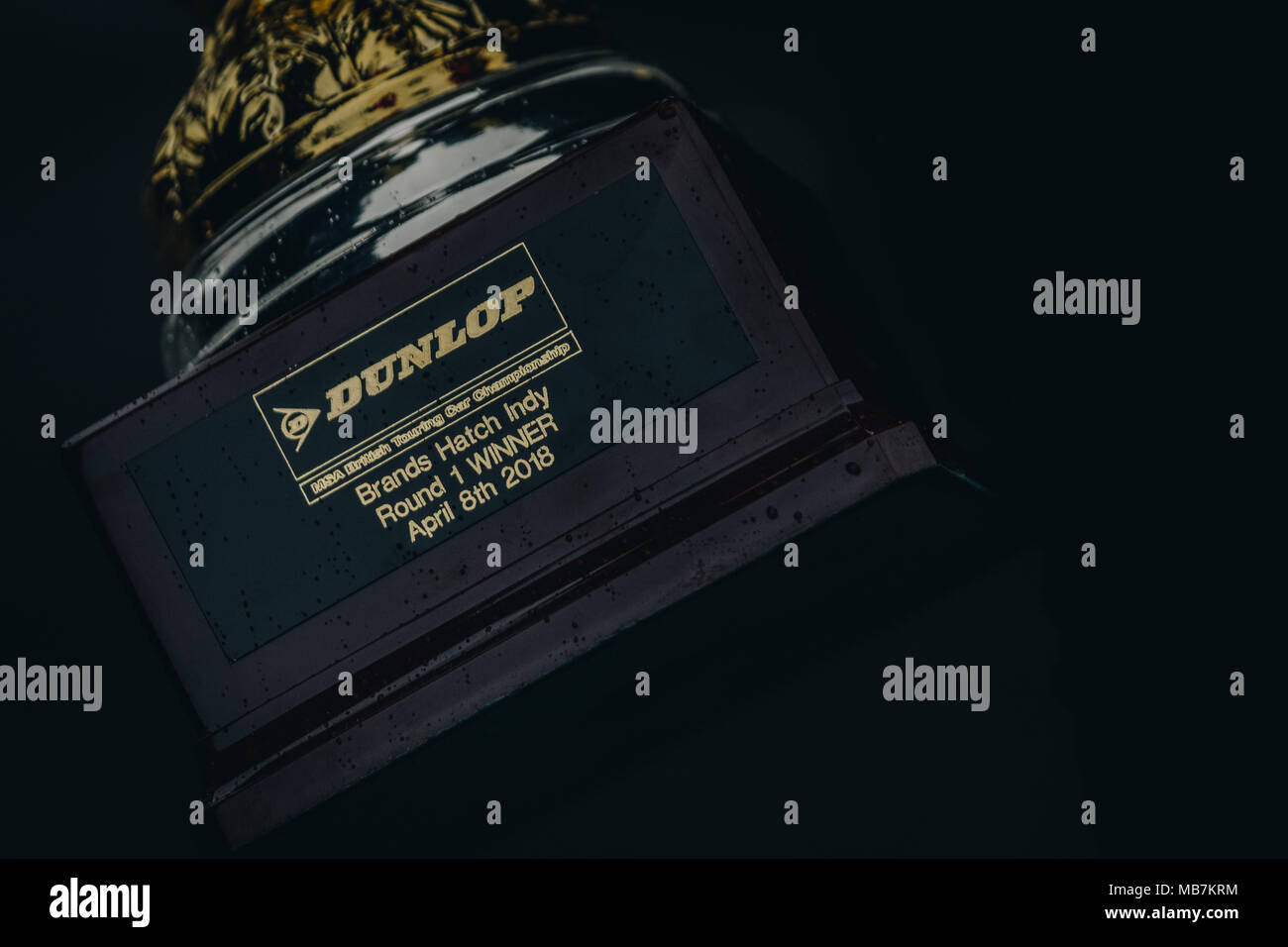 Longfield, Kent, UK. 8th April, 2018. BTCC racing driver Jack Goff and ...