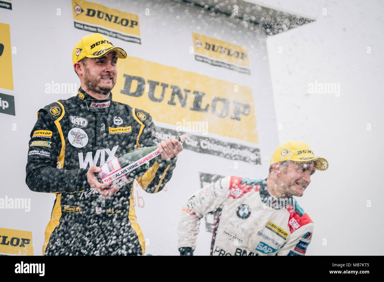 Longfield, Kent, UK. 8th April, 2018. BTCC racing driver Jack Goff and WIX Racing with Eurotech ...