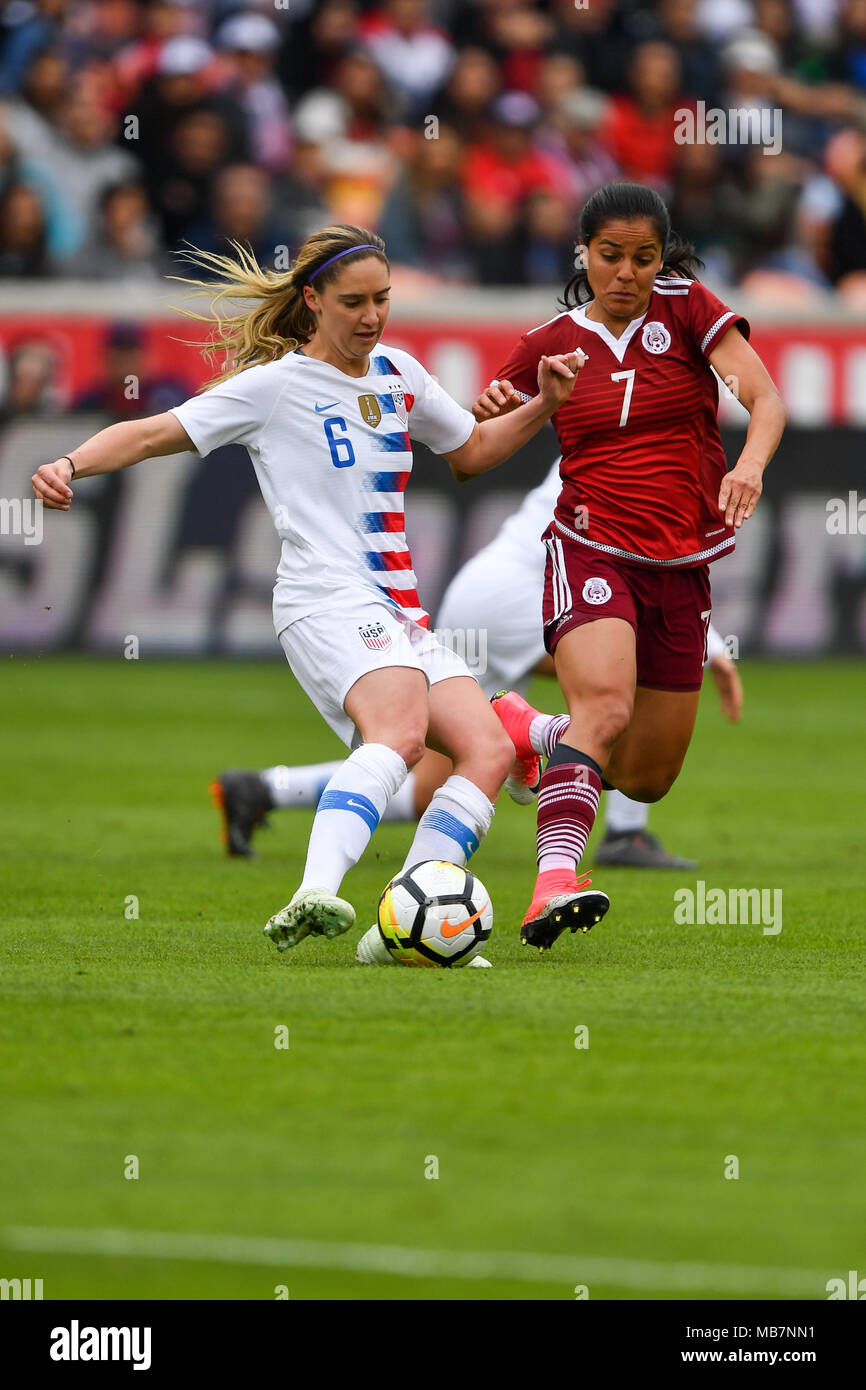 Houston, Texas, USA. 8th Apr, 2018. United States of America midfielder ...