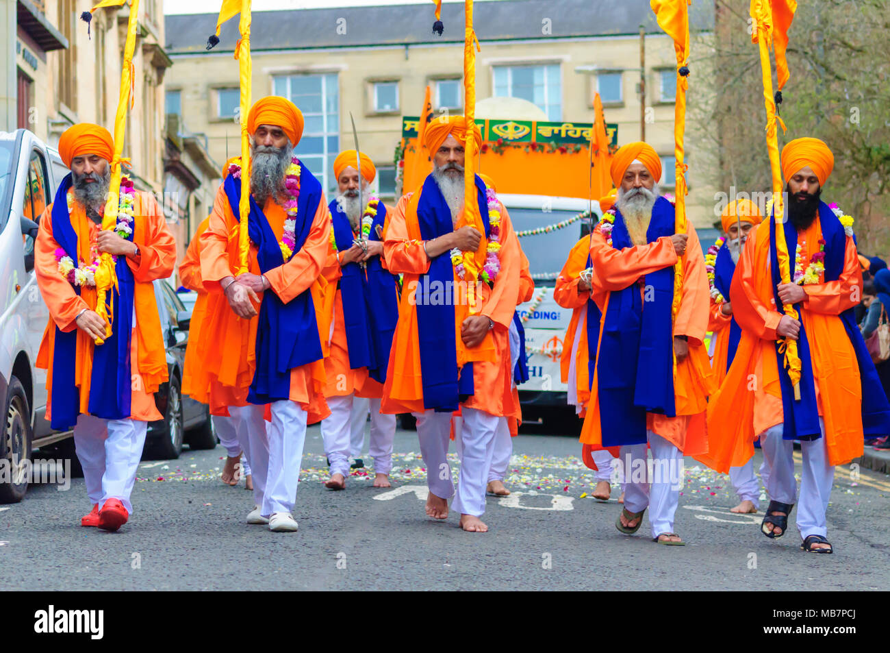 Glasgow, Scotland, UK. 8th April, 2018. The Sikh Festival of Vaisakhi ...