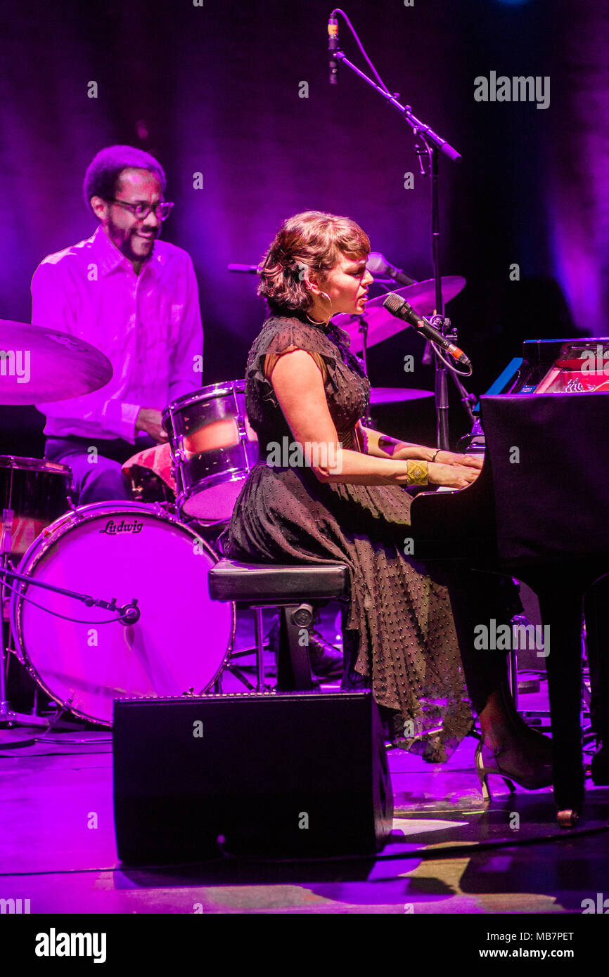 Milan Italy. 08th April 2018. The American singer-songwriter NORAH ...