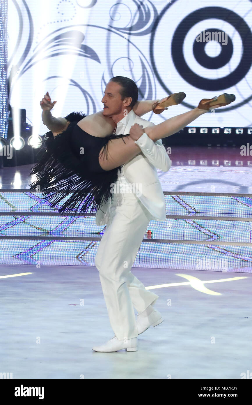 Rome, Rai Auditorium of the Foro Italico, tv show "Dancing with the Stars". In the picture ...
