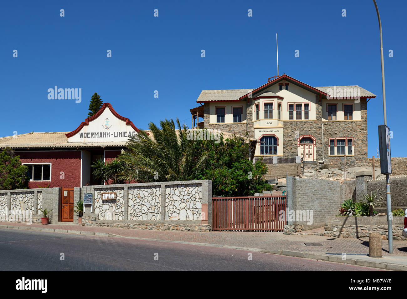 Woermann-Haus in Luderitz, Namibia, Africa Stock Photo - Alamy
