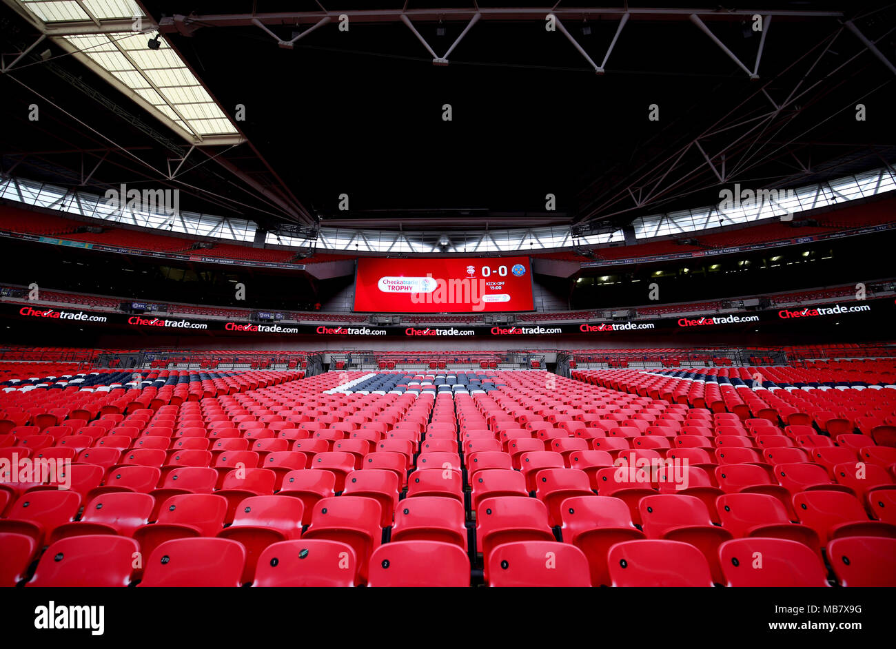 General view of the stadium before the Checkatrade Trophy final at ...