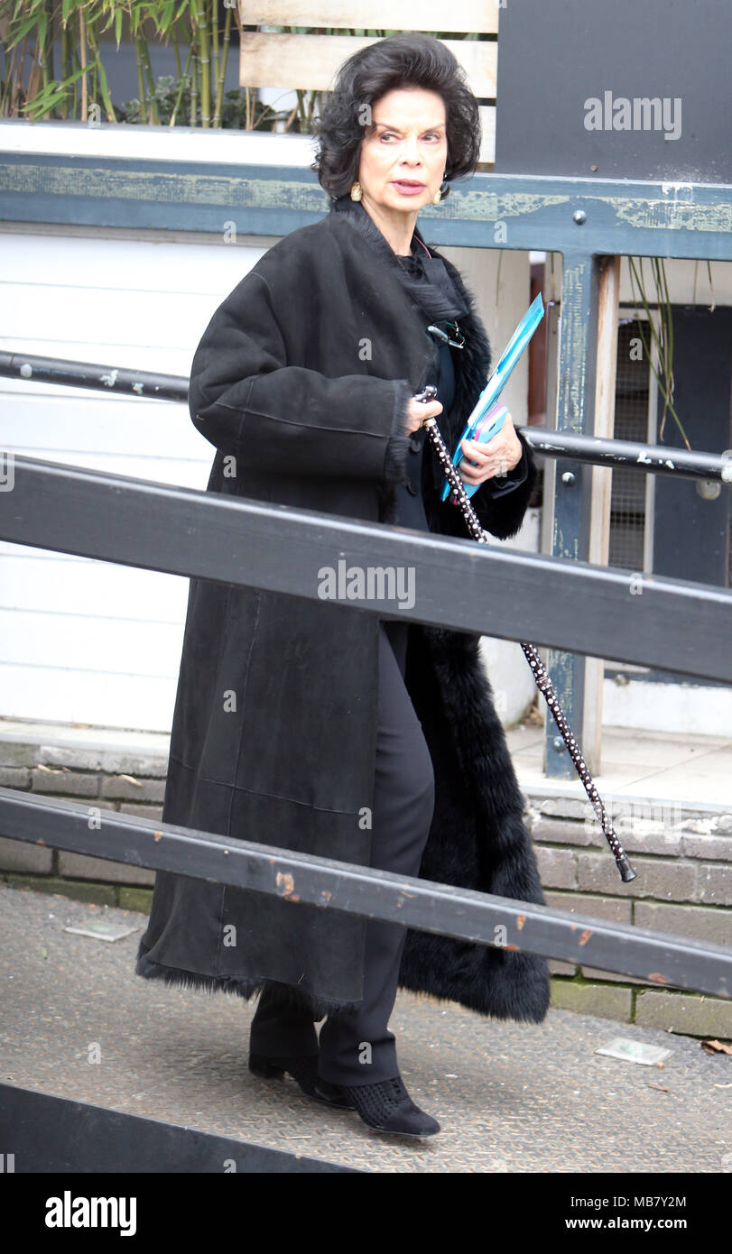 Bianca Jagger outside ITV Studios Featuring: Bianca Jagger Where: London, United Kingdom When ...