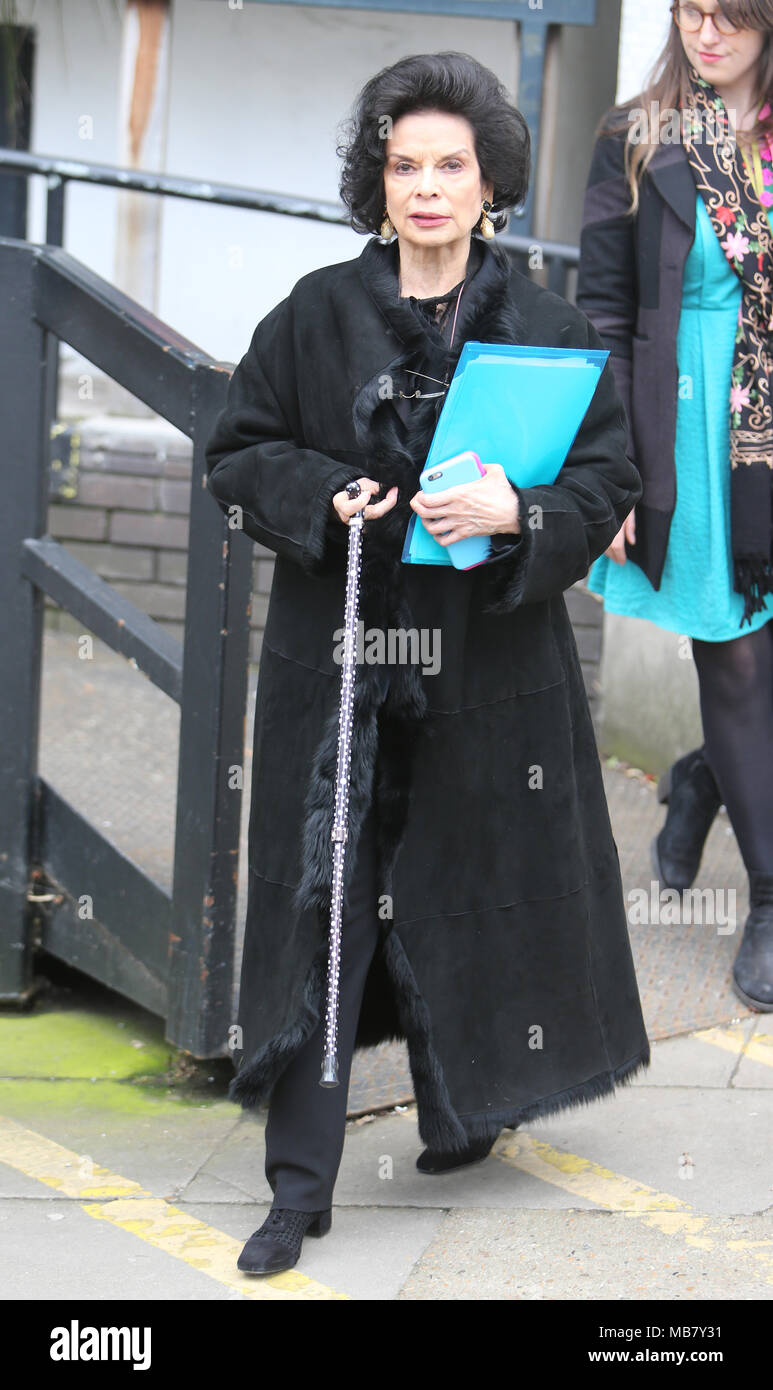 Bianca Jagger outside ITV Studios Featuring: Bianca Jagger Where: London, United Kingdom When ...