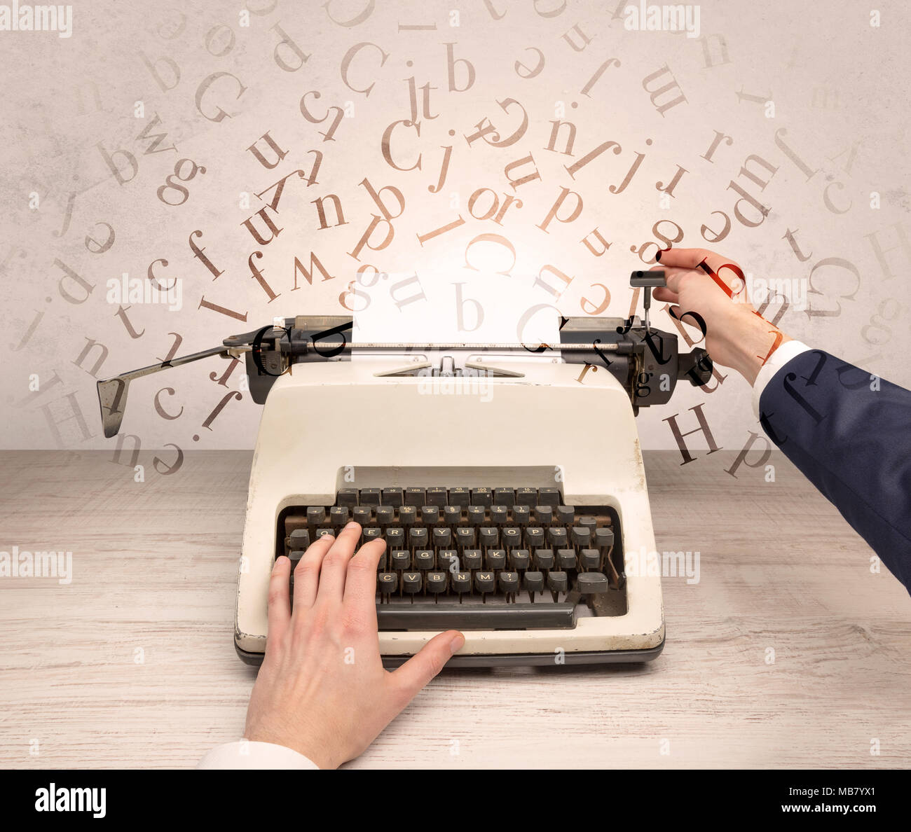 First type writing machine hi-res stock photography and images - Alamy