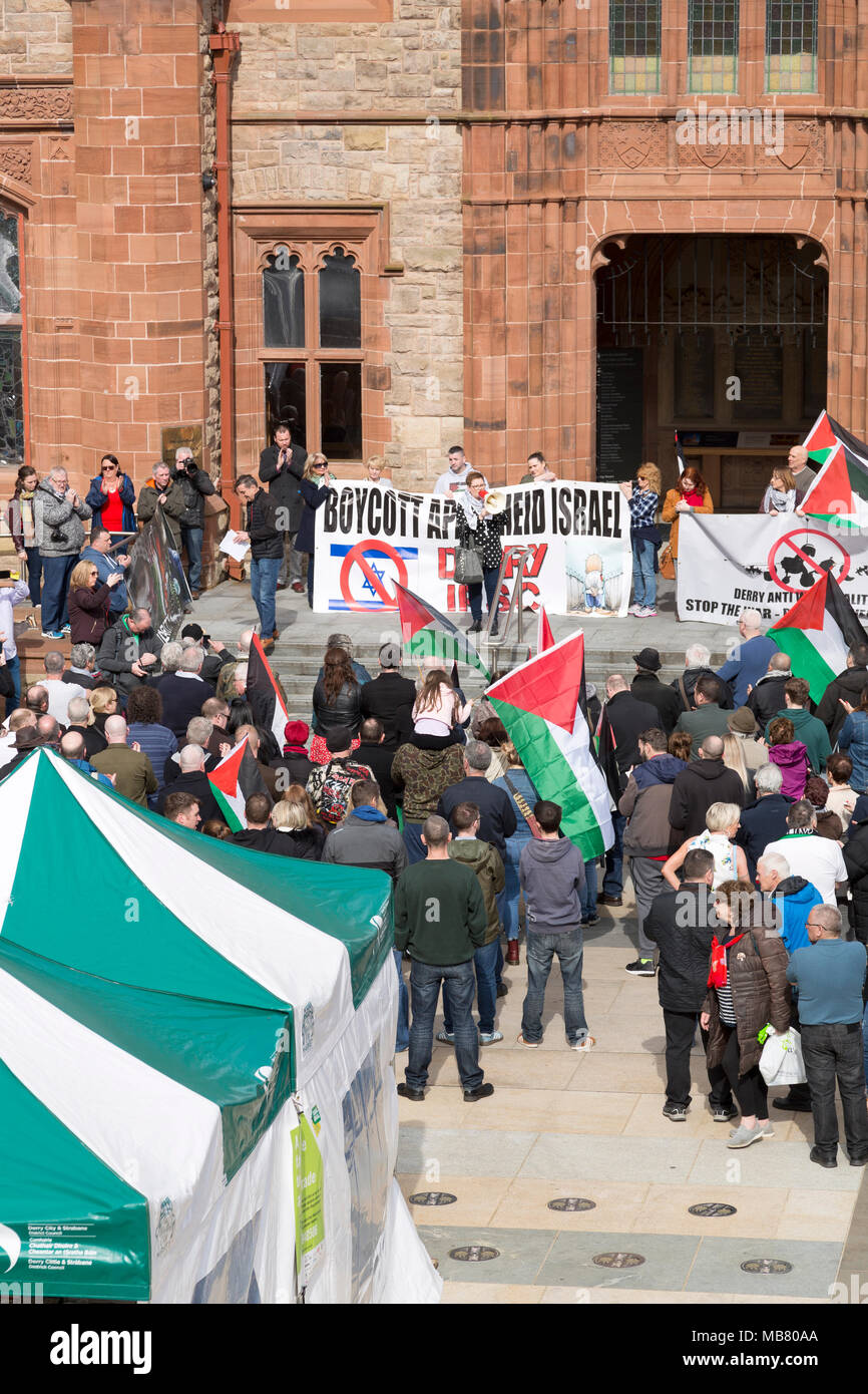 IRELAND PALESTINE SOLIDARITY CAMPAIGN Rally in Derry/Londonderry ...