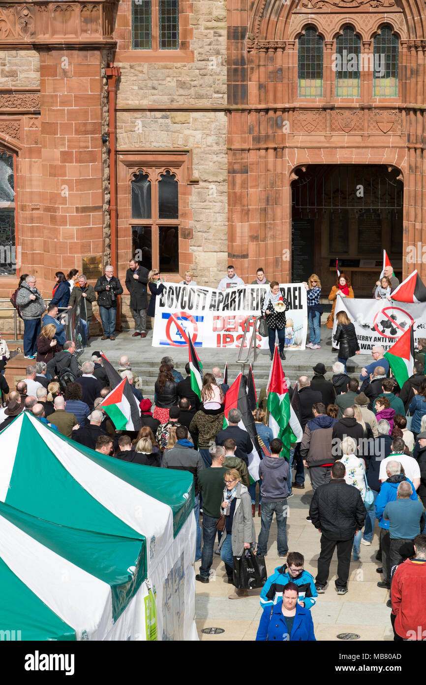 IRELAND PALESTINE SOLIDARITY CAMPAIGN Rally in Derry/Londonderry ...