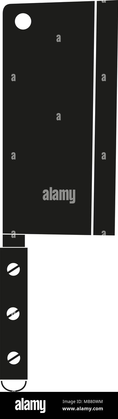 Black and white bbq knife silhouette. Outdoors cooking vector ...