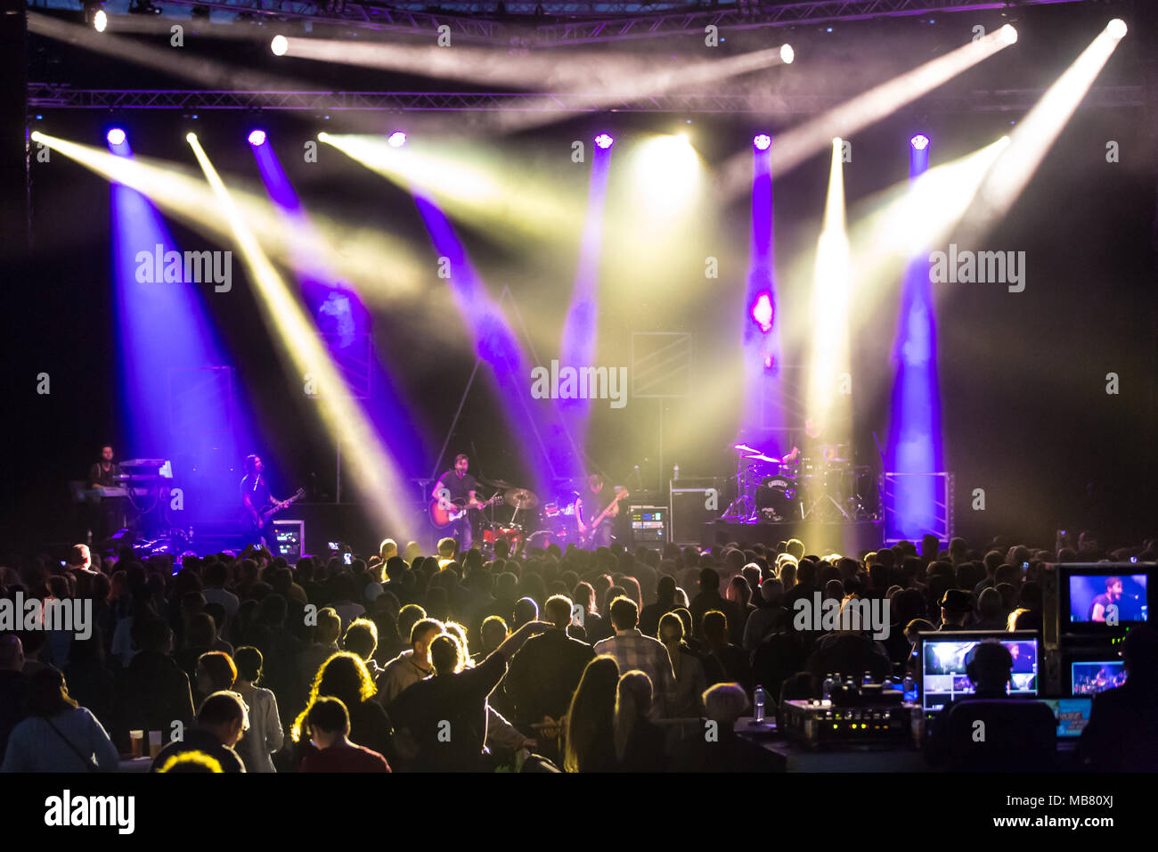 The Swiss singer and musician Sebastian Bürgin alias Baschi live at the ...