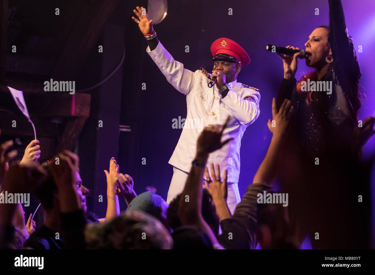 The German Eurodance duo Captain Jack with Bruce Eric Lacy and Michelle ...