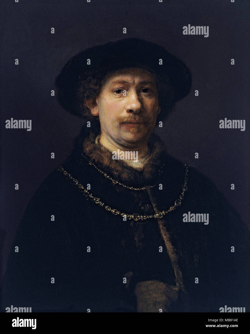 Rembrandt van Rijn Oil painting Stock Photo - Alamy
