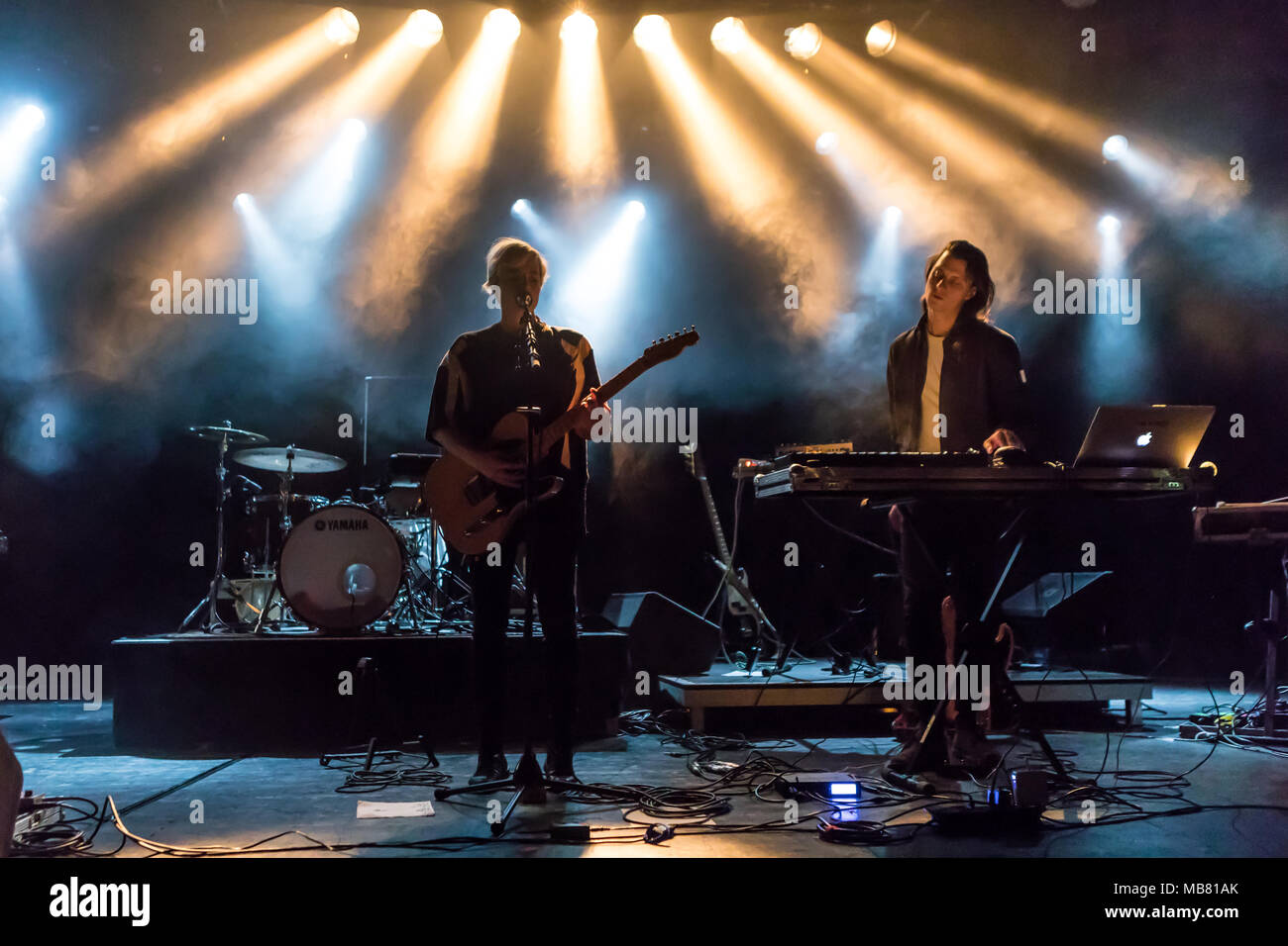 The Swiss musician duo Odd Beholder with singer Daniela Weinmann and ...