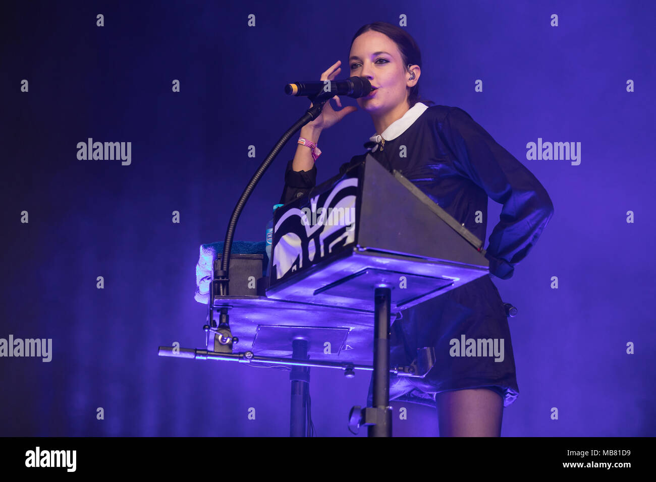 The French pop singer Jain live at the 26th Heitere Open Air in ...