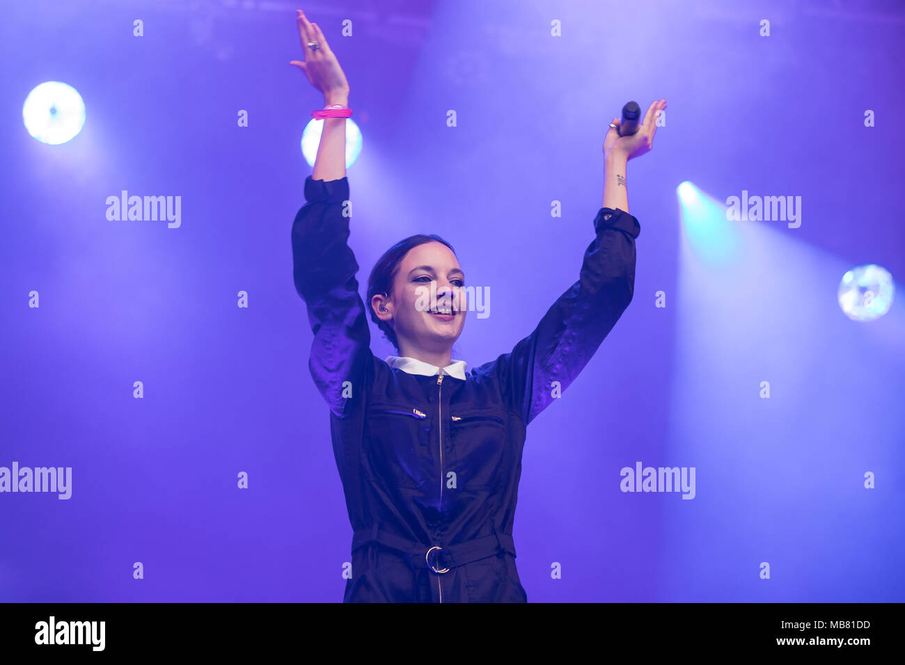 The French pop singer Jain live at the 26th Heitere Open Air in ...